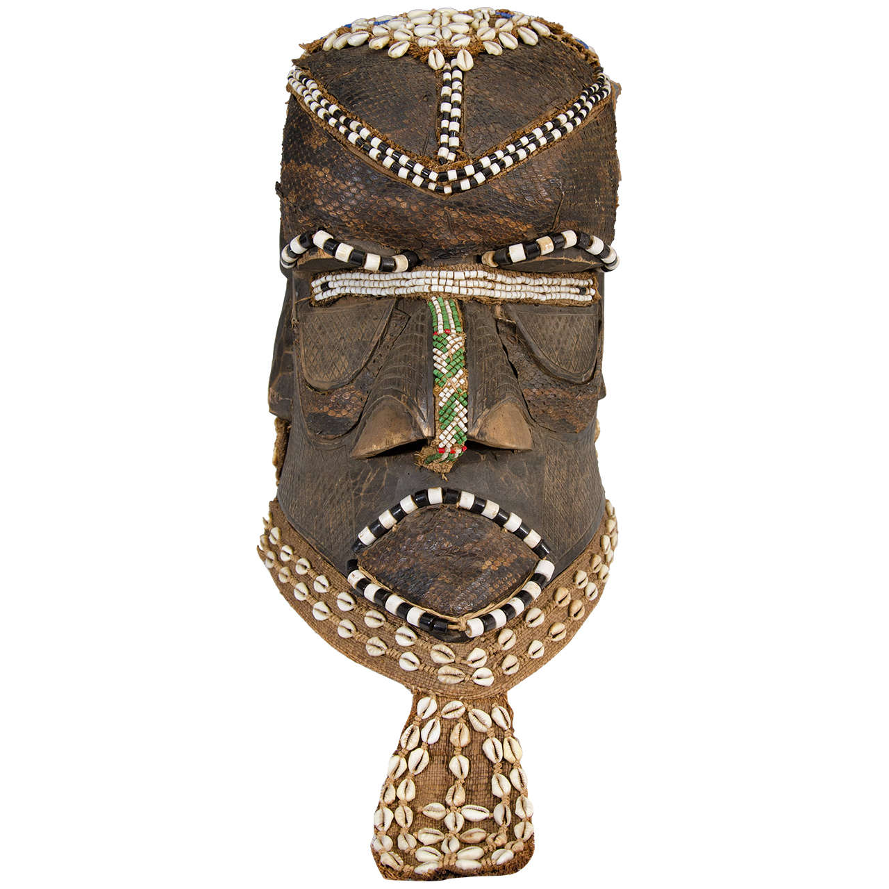 A Congo Tribal Decorative Helmet Mask Possibly By the Kuba at 1stDibs