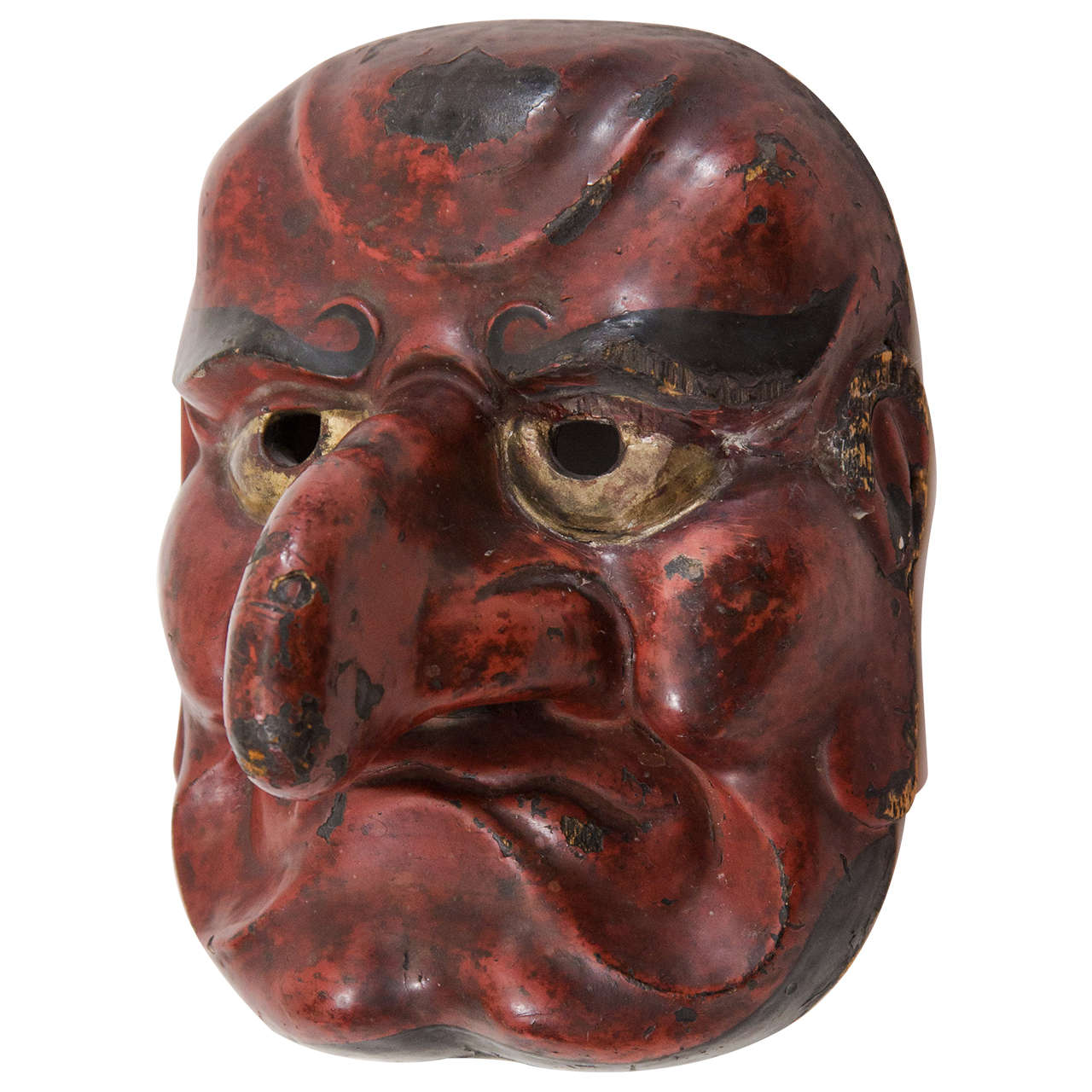 Lacquer Mask from Meiji Period Japan at 1stDibs