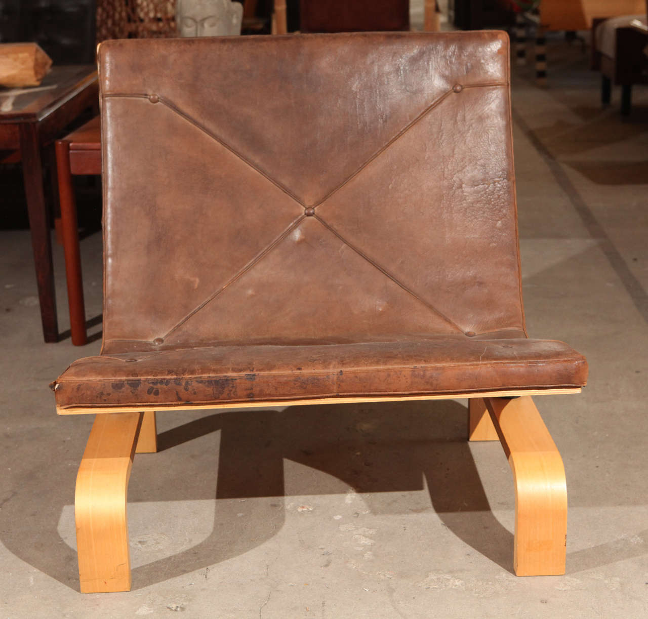 Poul Kjaerholm and E Kold Christensen 'PK27' Leather Chair For Sale at 1stDibs | pk 27, pk ...