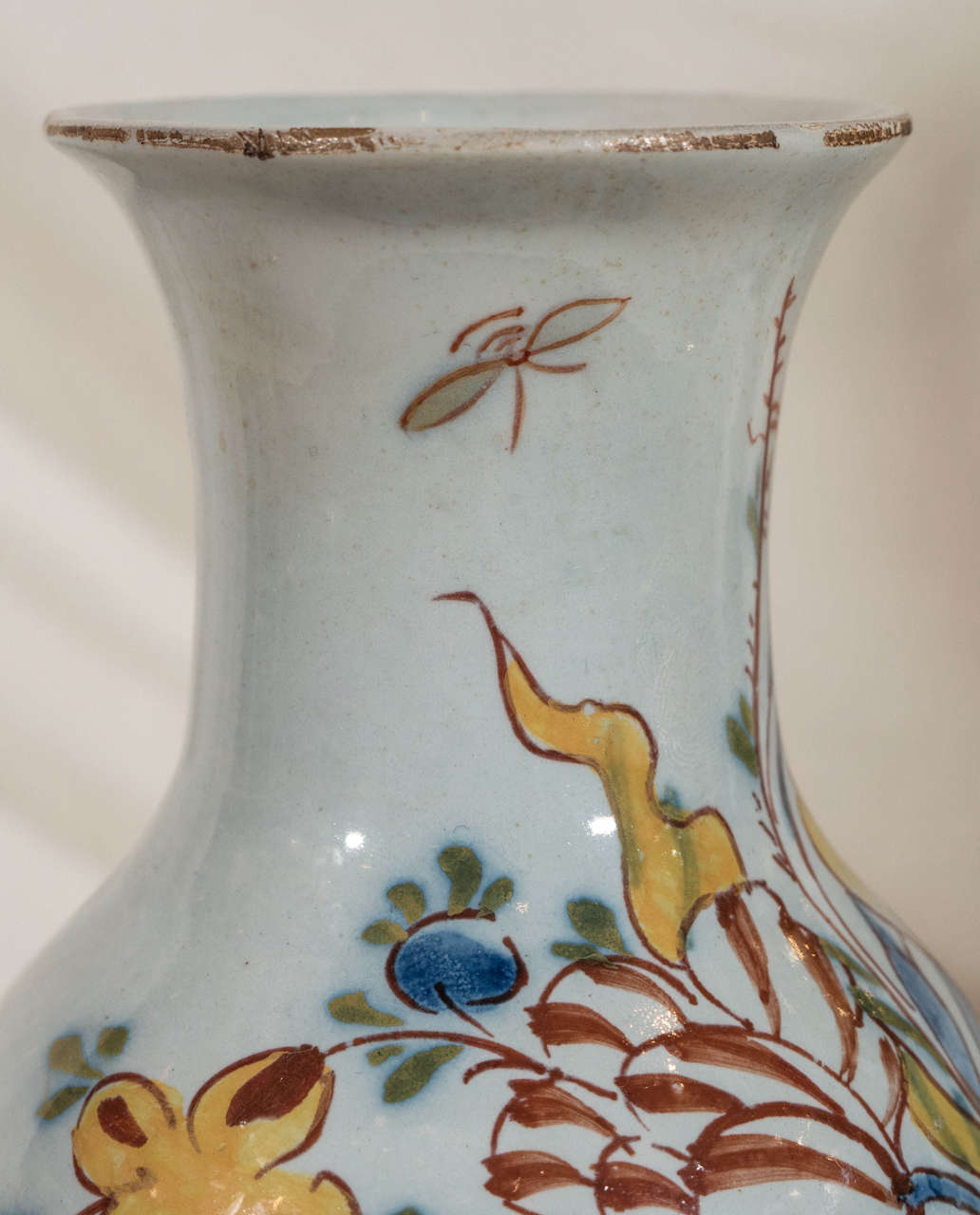 Rare Antique English Delft Polychrome Decorated Bud Vase at 1stDibs ...