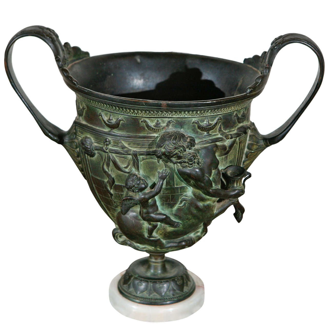 Bronze Cache Pot For Sale at 1stDibs