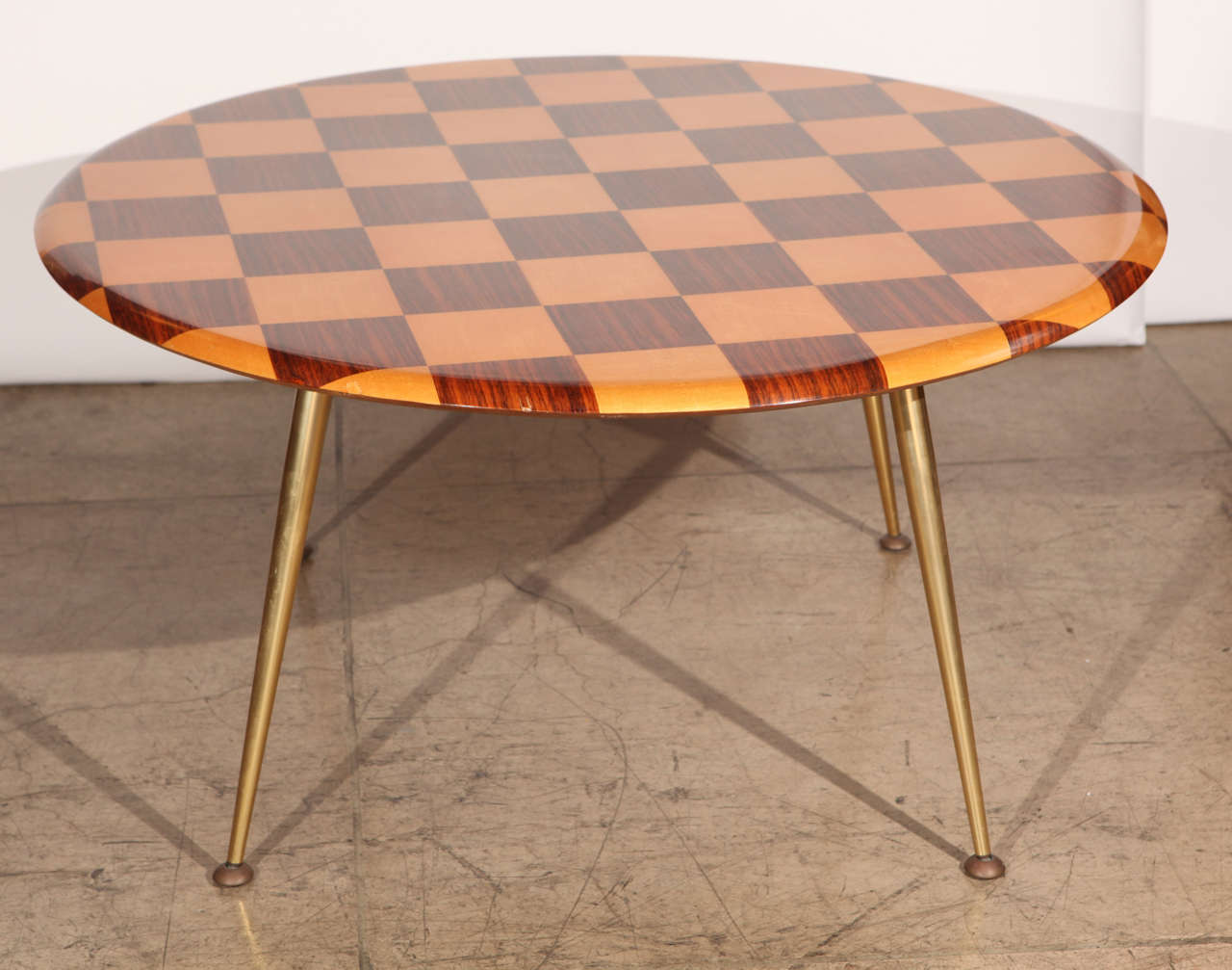 Mid Century Italian Checkered Coffee Table at 1stDibs