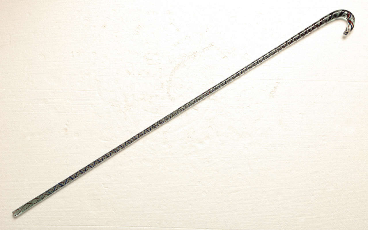 Glass Cane For Sale at 1stDibs