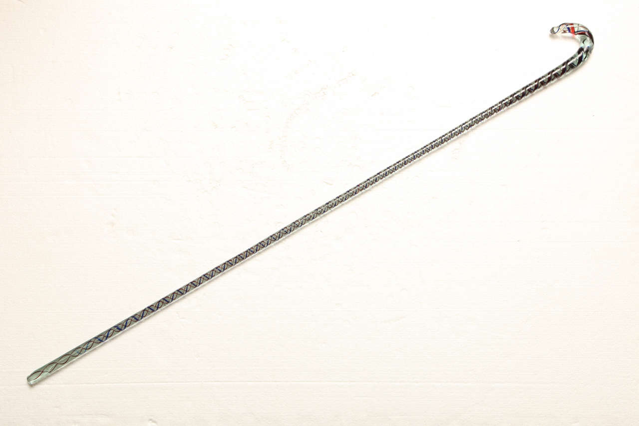 Glass Cane For Sale at 1stDibs
