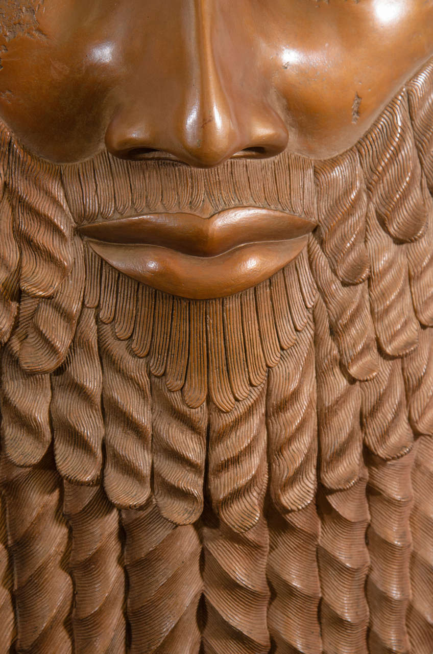 Bronze Sculpture of the Head of Iraqi King Sargon of Akkad at 1stDibs ...