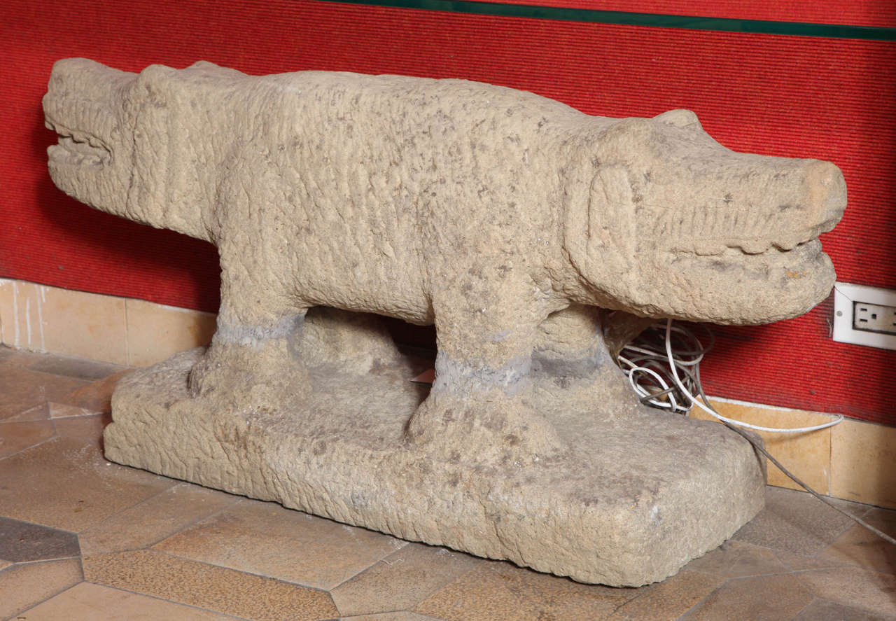 Two-Headed Stone Mythical Creature For Sale at 1stDibs