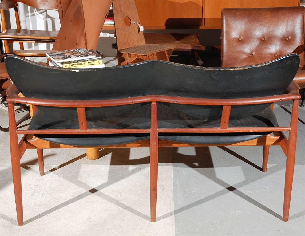 Settee by Finn Juhl and Niels Vodder Cabinetmaker at 1stDibs