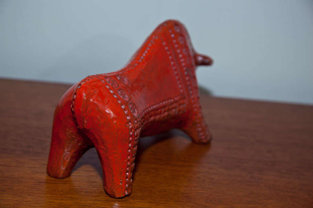 1960's Bull Sculpture by Bitossi For Sale at 1stDibs