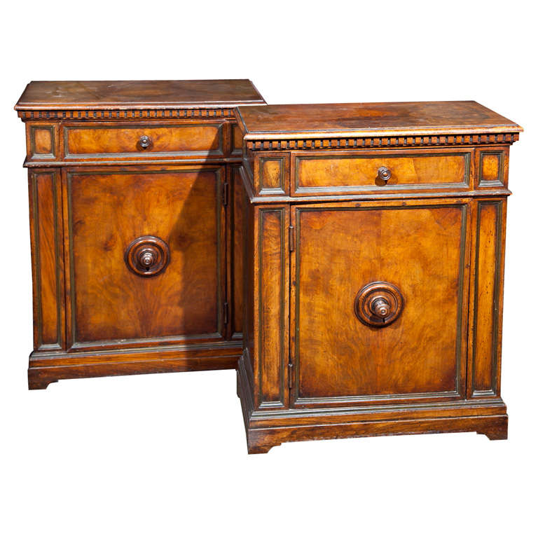 Pair of English Locker Cabinets at 1stDibs