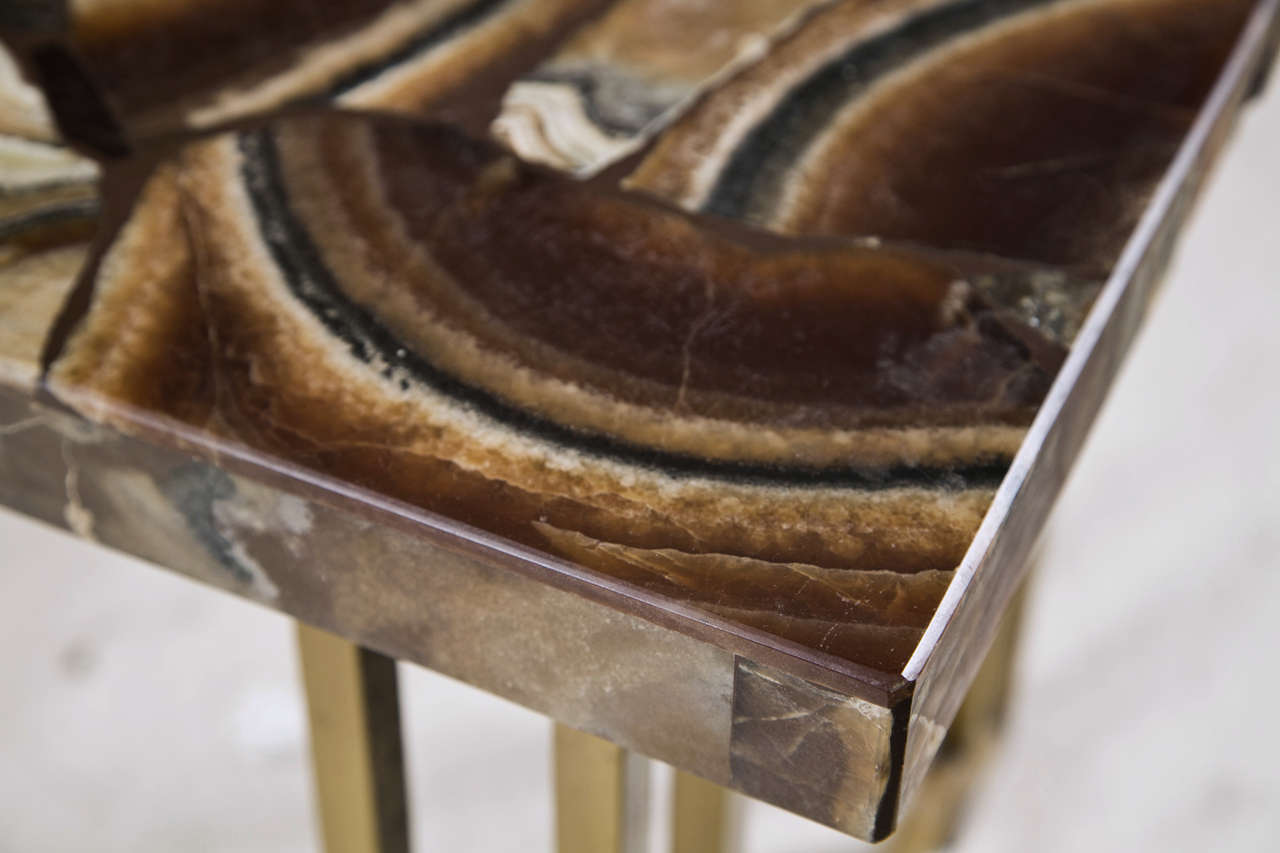 Ca. 1970's Veneered Agate Top Tables at 1stDibs