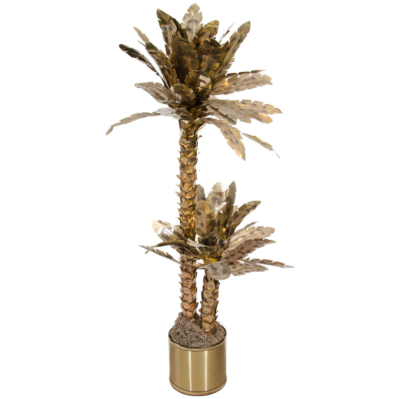 Large Mid Century Brass "Palm Tree" Sculpture at 1stDibs | vintage ...
