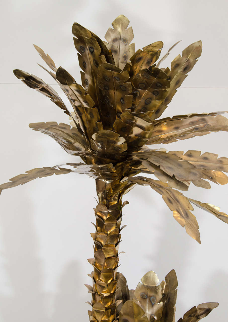 Large Mid Century Brass "Palm Tree" Sculpture at 1stDibs | vintage ...