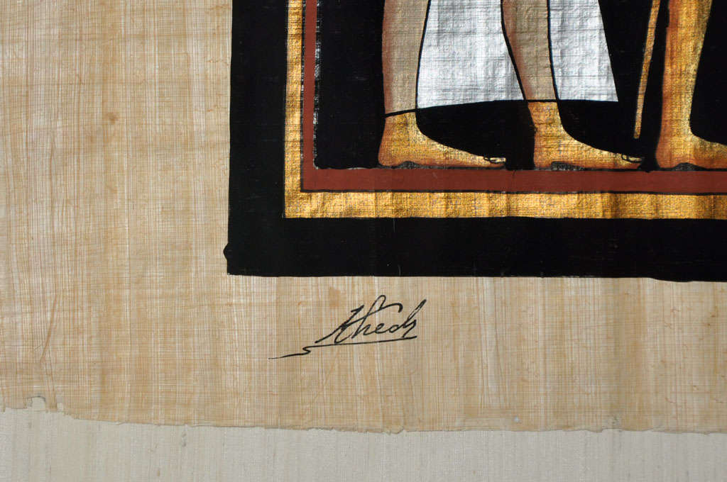 Framed Egyptian Papyrus at 1stDibs | how to frame egyptian papyrus ...
