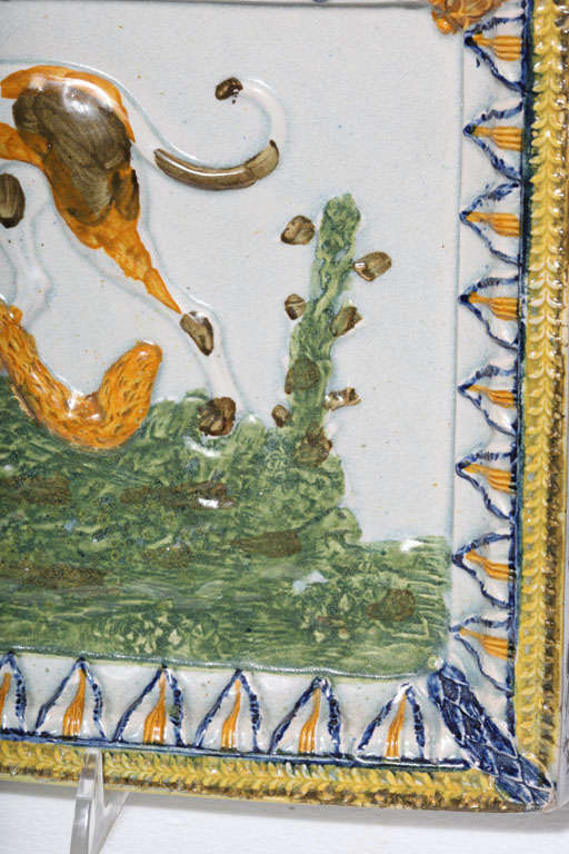 A Rare Prattware Wall Plaque For Sale at 1stDibs