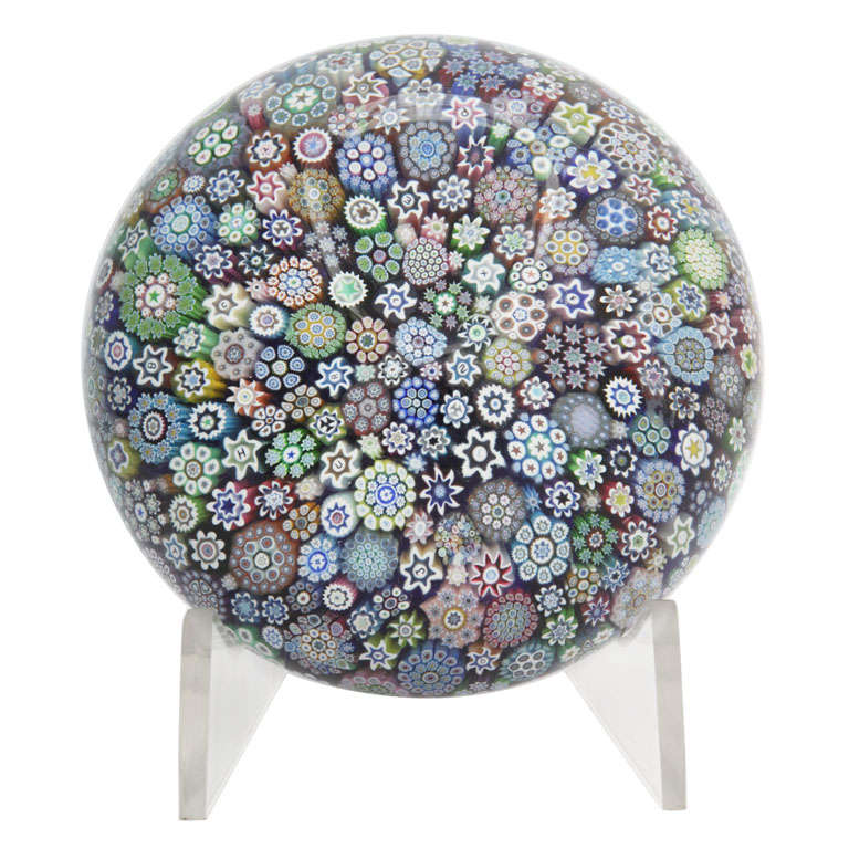 Peter McDougall Close Packed Millefiori Paperweight at 1stDibs | peter ...