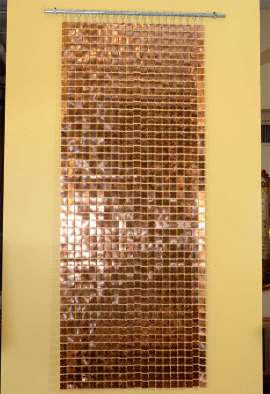 Copper Paco Rabanne Space Curtain at 1stDibs