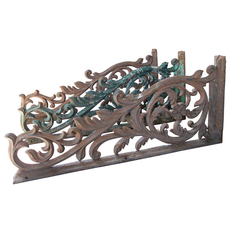 3 Wrought iron corbels at 1stDibs