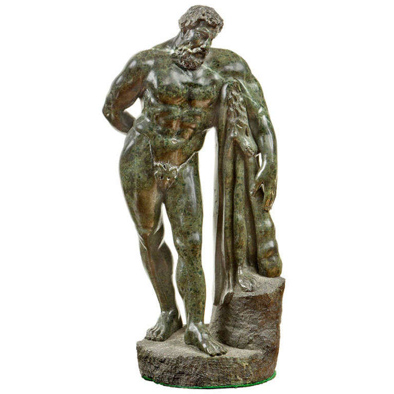 19th Century Marble Sculpture of the Farnese Hercules For Sale at ...