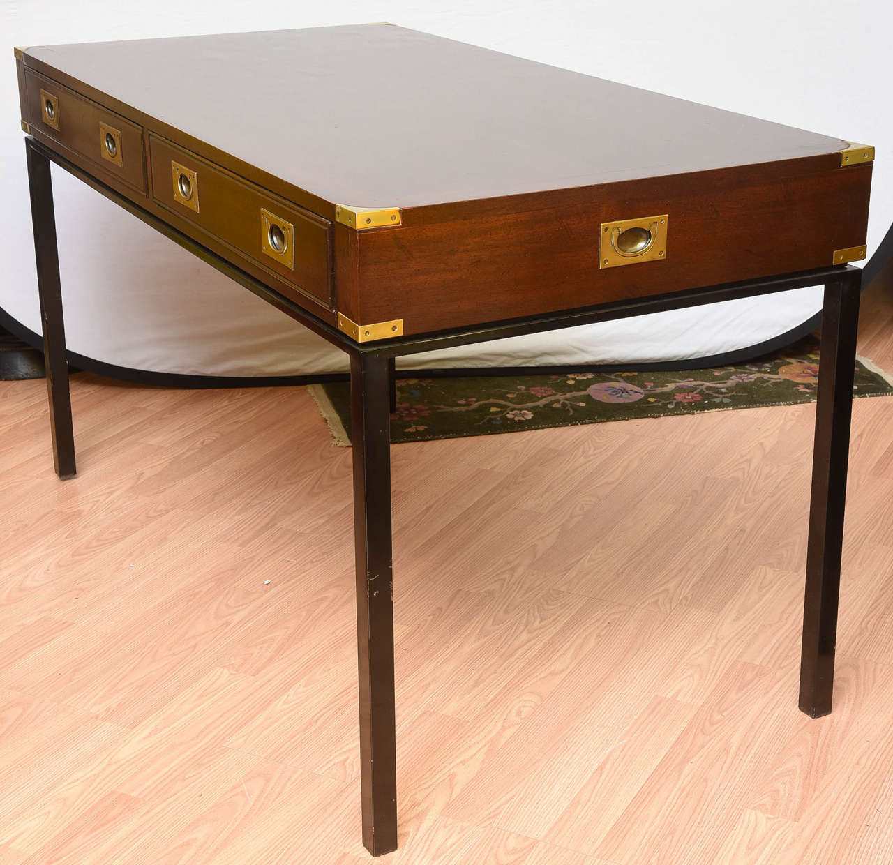 Superb Campaign Style Writing Table at 1stDibs