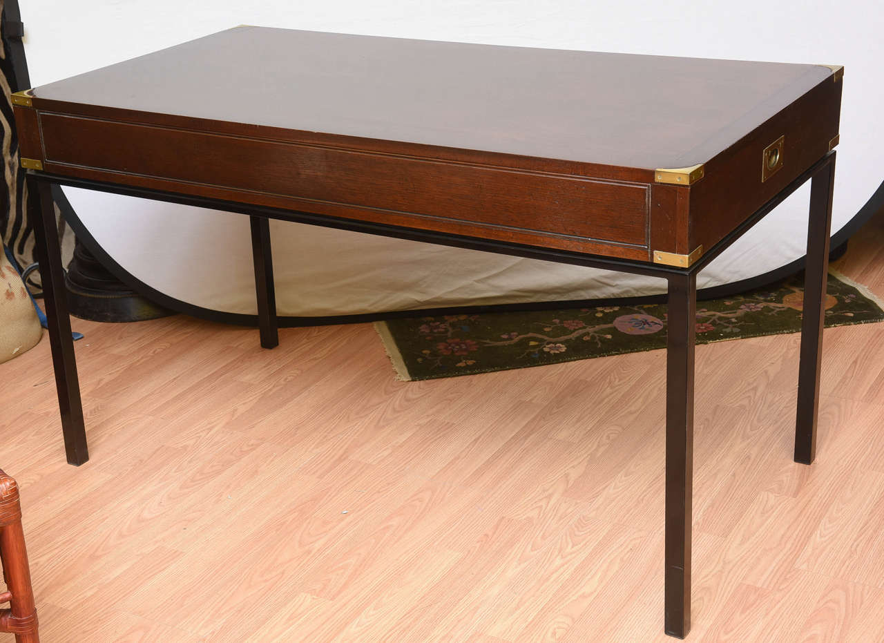 Superb Campaign Style Writing Table at 1stDibs