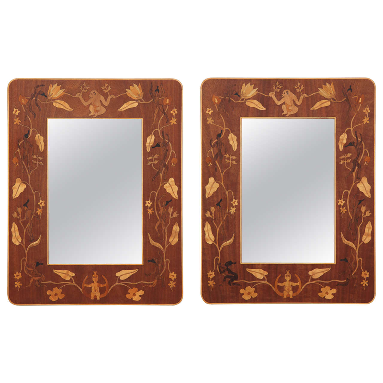 Pair of Swedish Grace "Dyrkan" Mirrors at 1stDibs