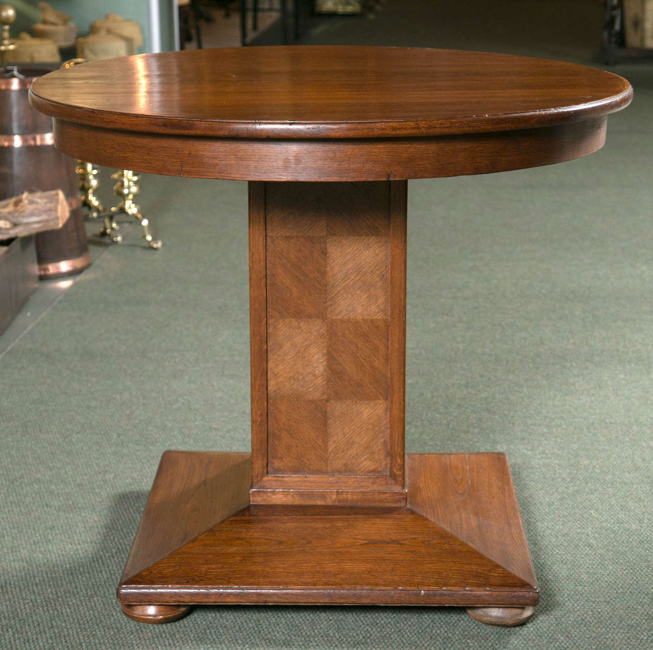Arts and Crafts Oak Center Table at 1stDibs