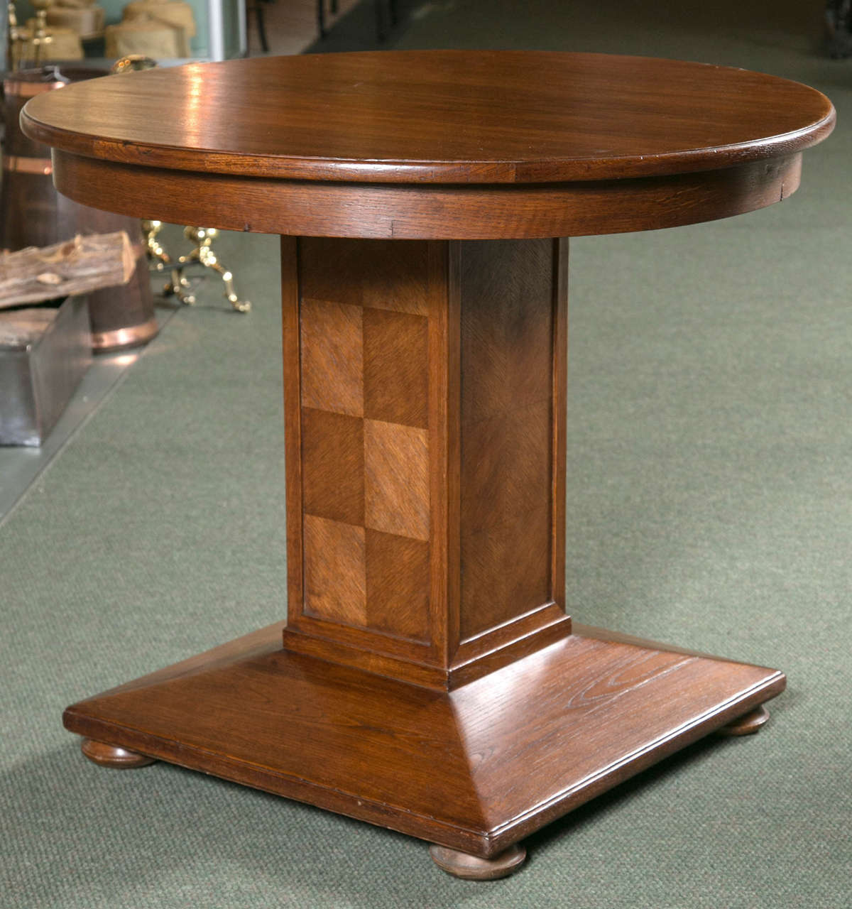 Arts and Crafts Oak Center Table at 1stDibs