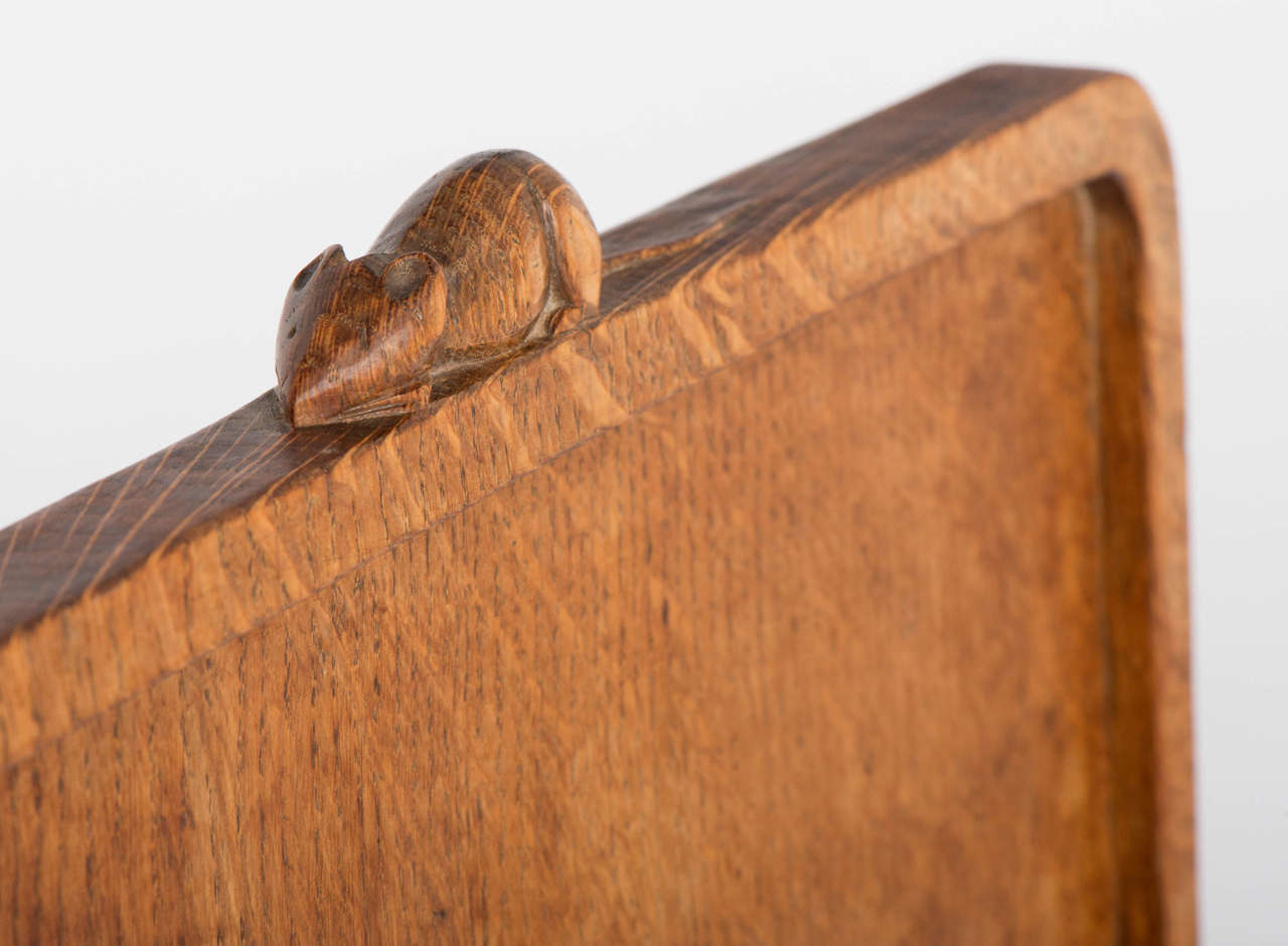 Robert Mouseman Thompson Oak Rectangular Tray at 1stDibs | mouseman tray