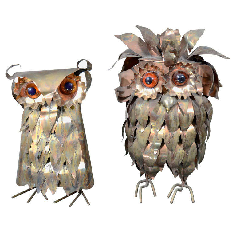 C Jere Owls - 4 For Sale on 1stDibs | curtis jere owl sculpture, c jere ...