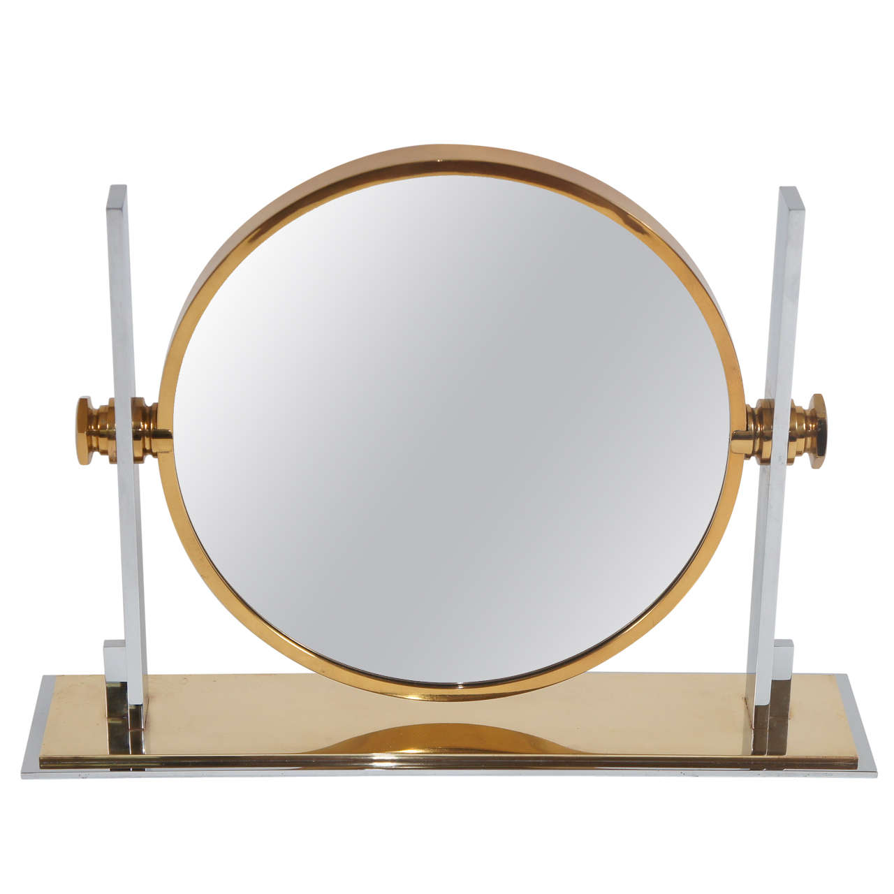 Large Vintage Table Top Vanity Mirror by Karl Springer at 1stDibs