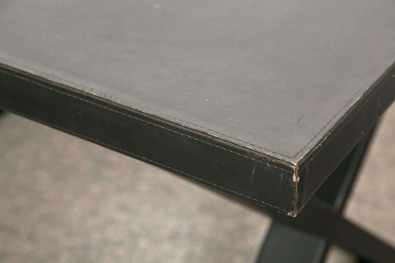Modern Leather Desk For Sale at 1stDibs