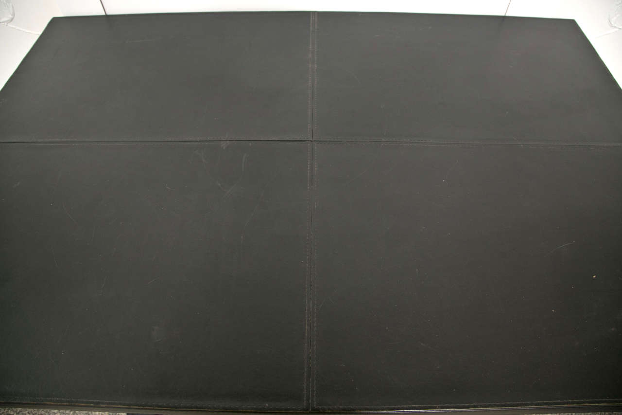 Modern Leather Desk For Sale at 1stDibs