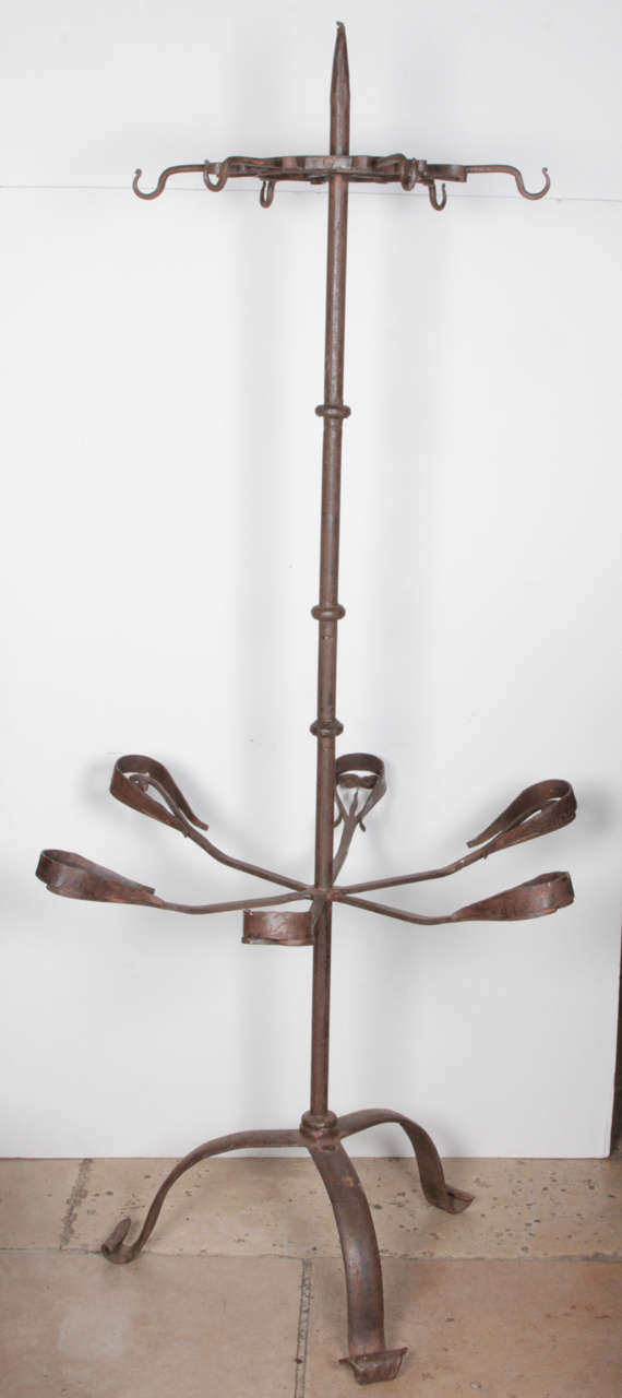 Hand Forged Iron Gun Rack at 1stDibs