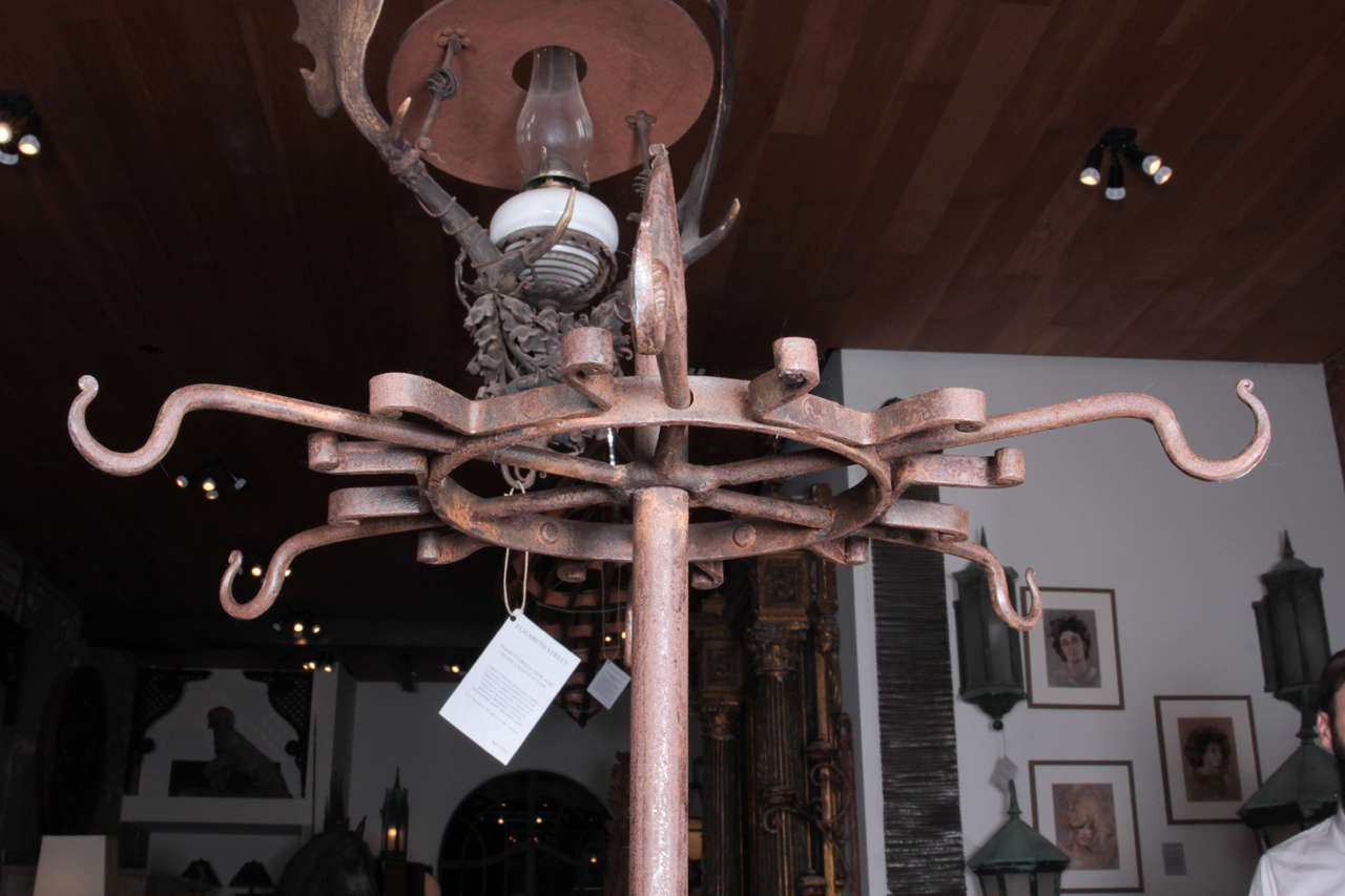 Hand Forged Iron Gun Rack at 1stDibs