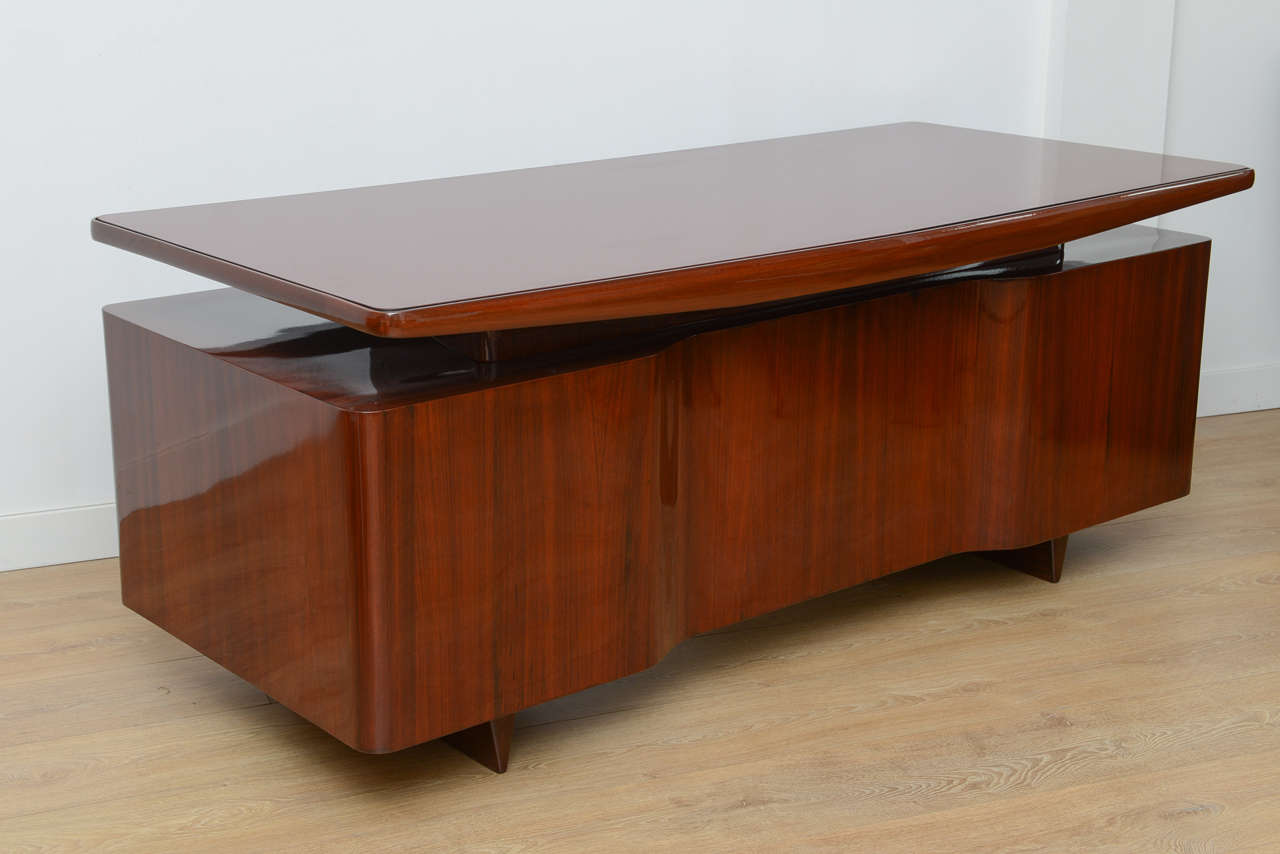 Exceptional 1950s Italian Executive Desk. at 1stDibs