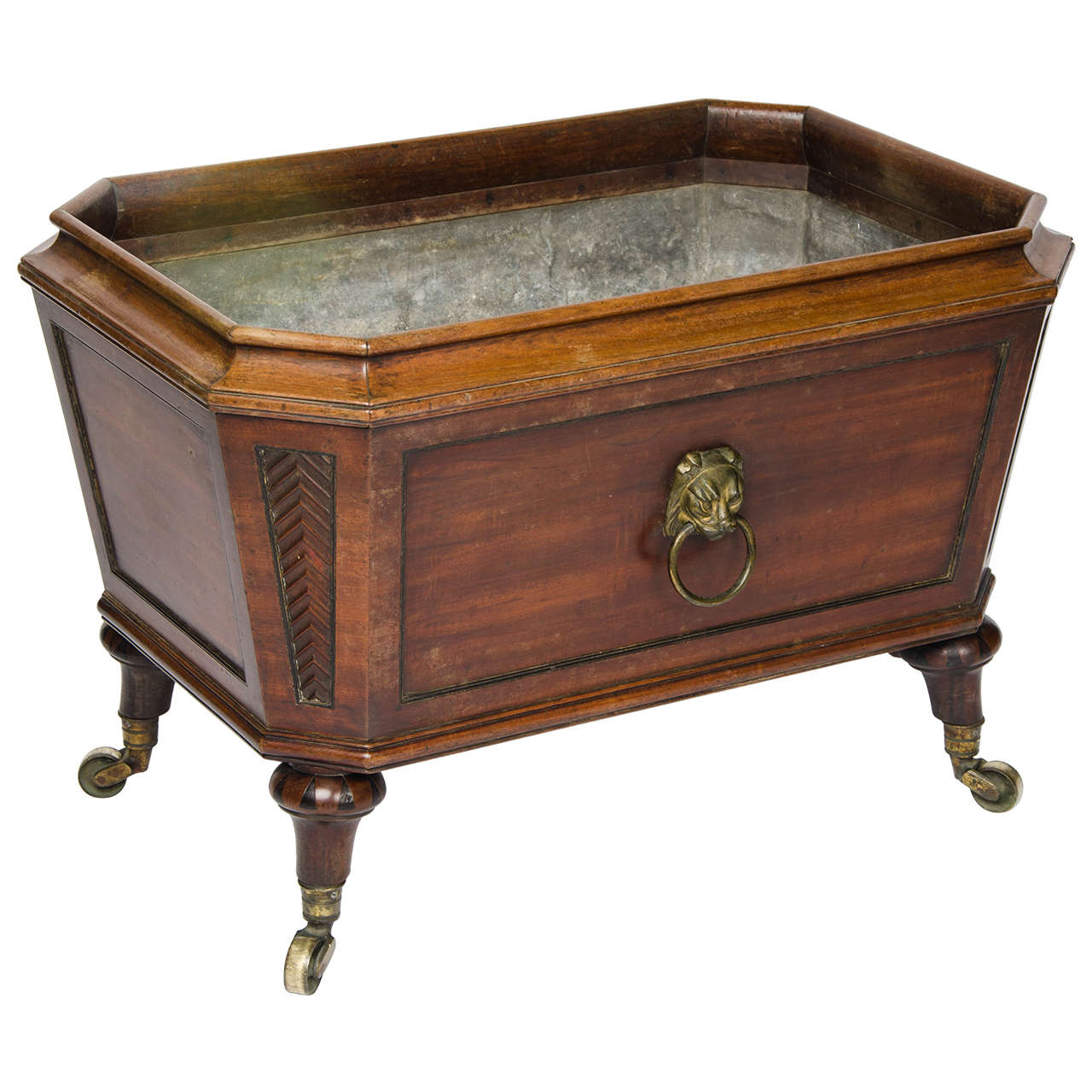 Regency mahogany cellarette at 1stDibs