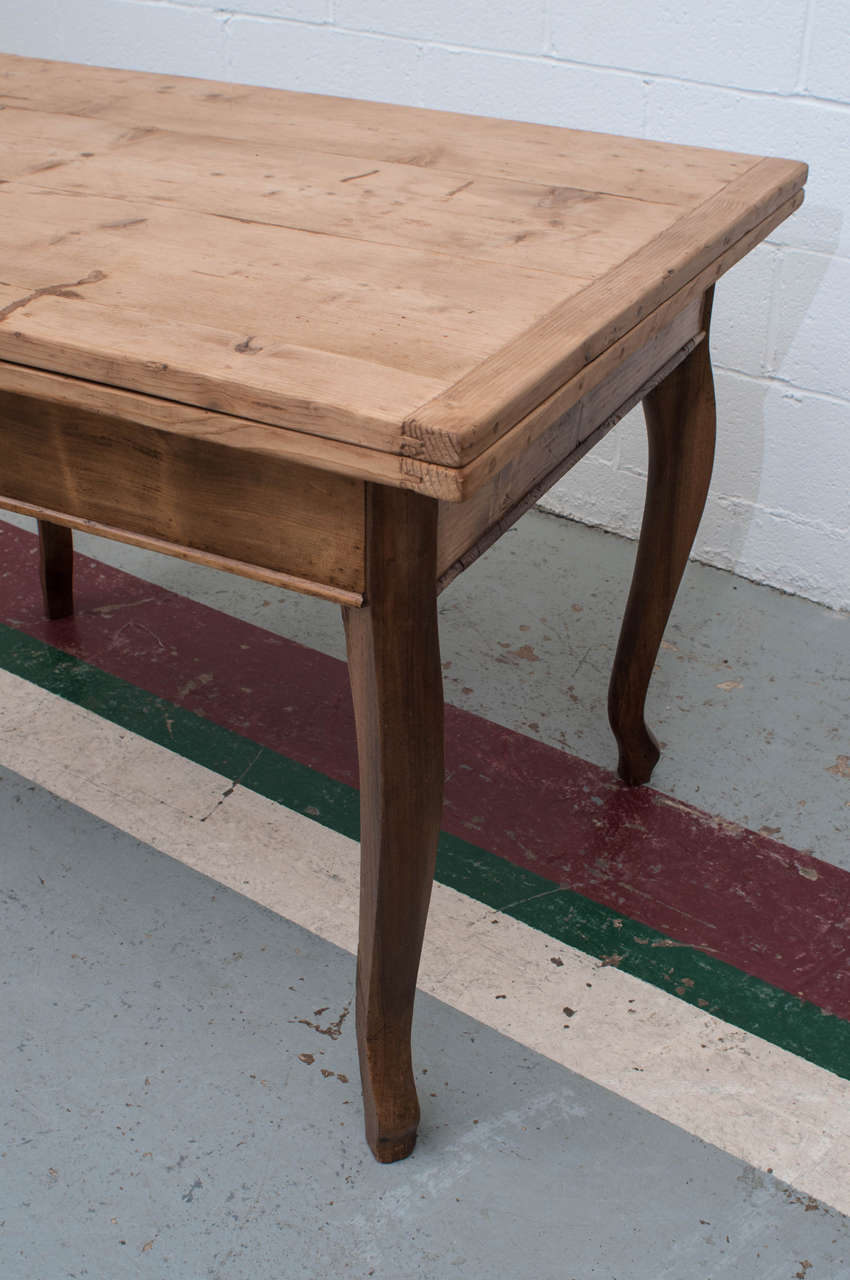 Pine and Chestnut Swivel-Top Table at 1stDibs