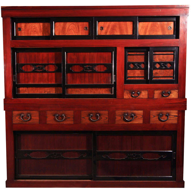 Japanese Mizuya dansu Kitchen Pantry Chest at 1stDibs | haruya pantry