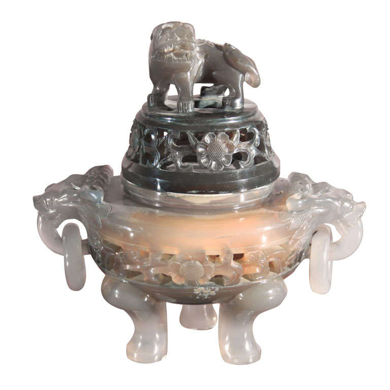 Jade Ceremonial Bowl with Lid at 1stDibs