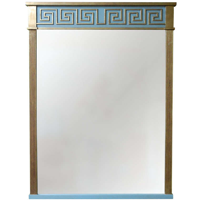 Hollyhock's Greek Key Mirror at 1stDibs