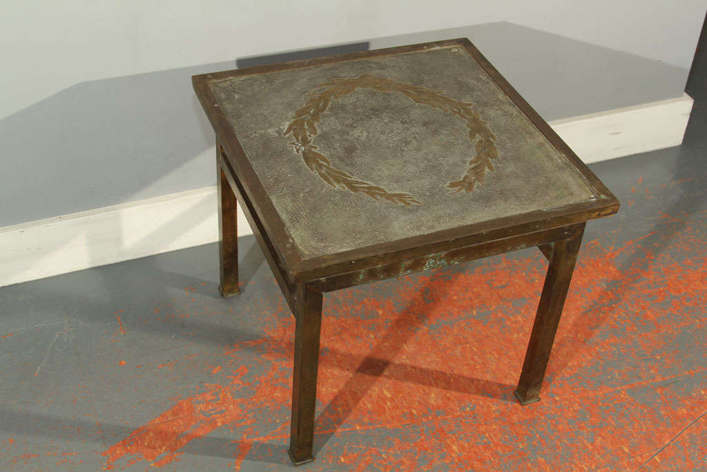 Unsigned LaVerne Side Table at 1stDibs