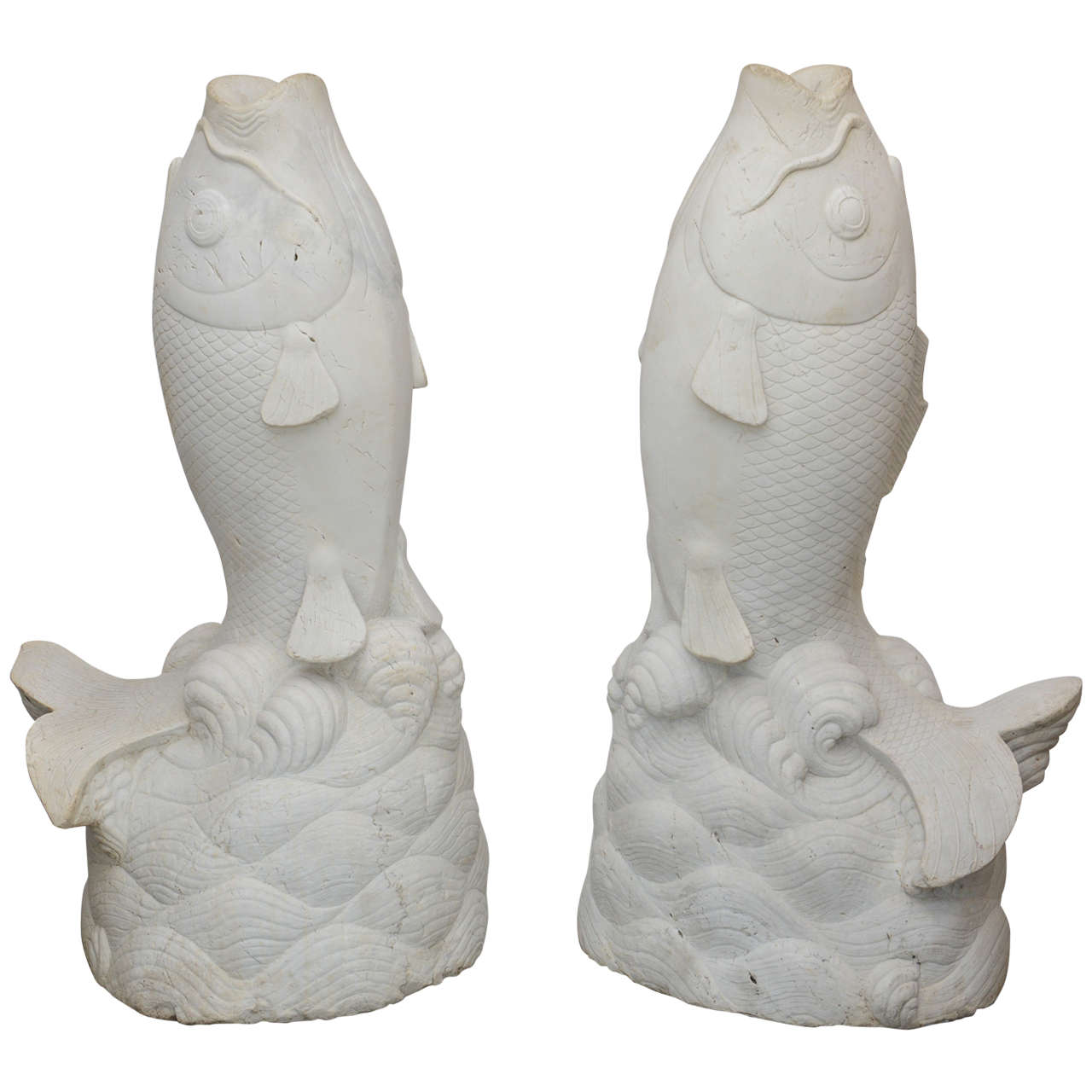 Large Marble Fish Fountains For Sale at 1stDibs