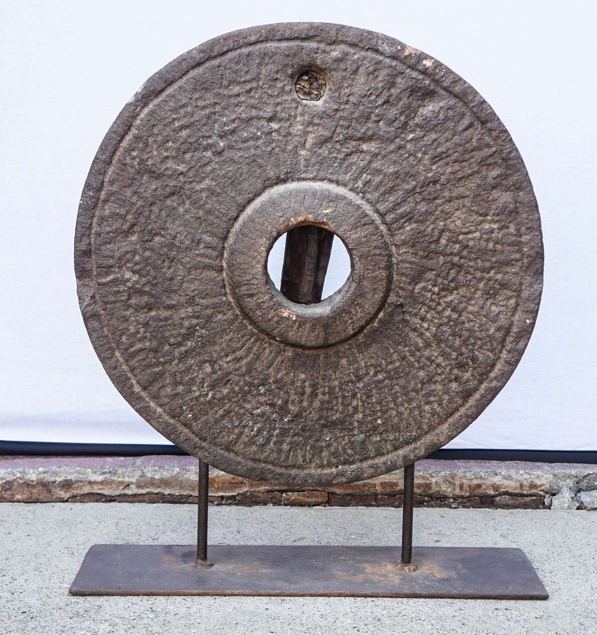 19th Century Millstone on a stand For Sale at 1stDibs