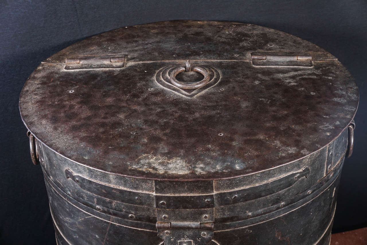 Midcentury Iron Industrial Storage Container For Sale at 1stDibs