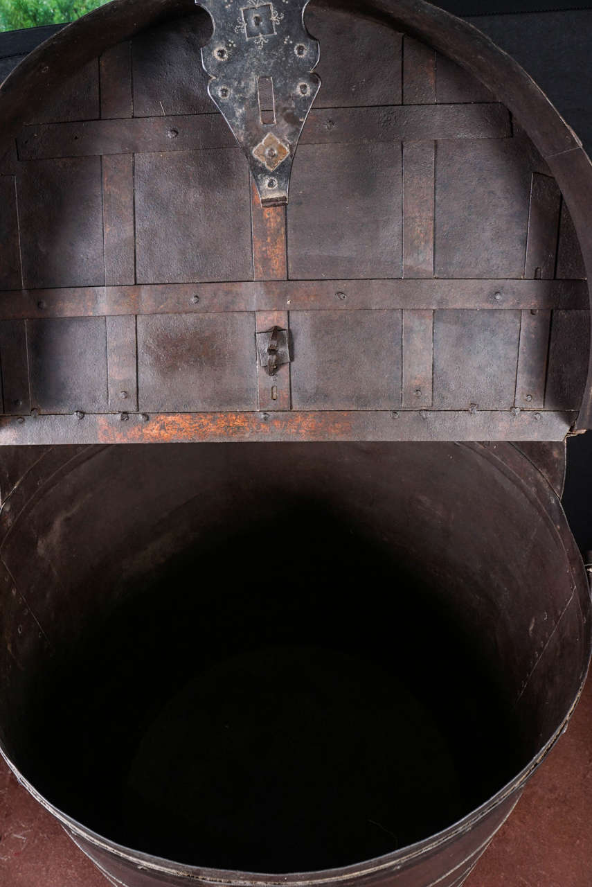 Midcentury Iron Industrial Storage Container For Sale at 1stDibs