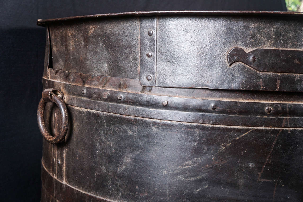 Midcentury Iron Industrial Storage Container For Sale at 1stDibs