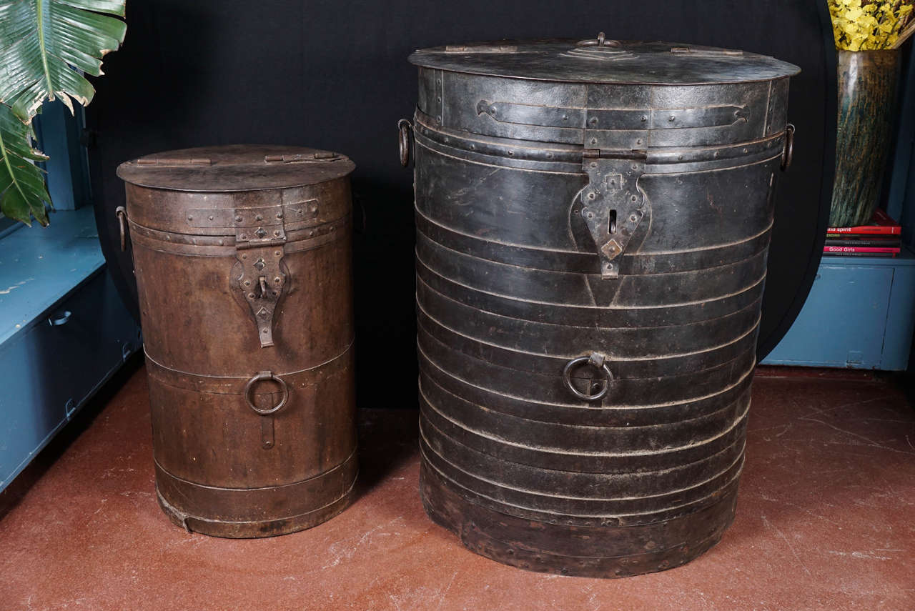 Midcentury Iron Industrial Storage Container For Sale at 1stDibs