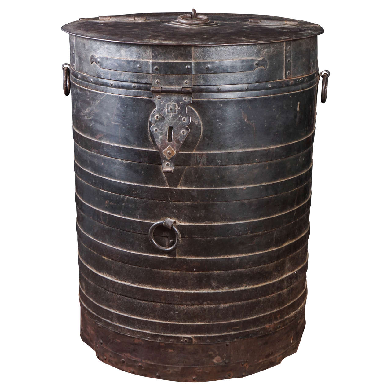 Midcentury Iron Industrial Storage Container For Sale at 1stDibs