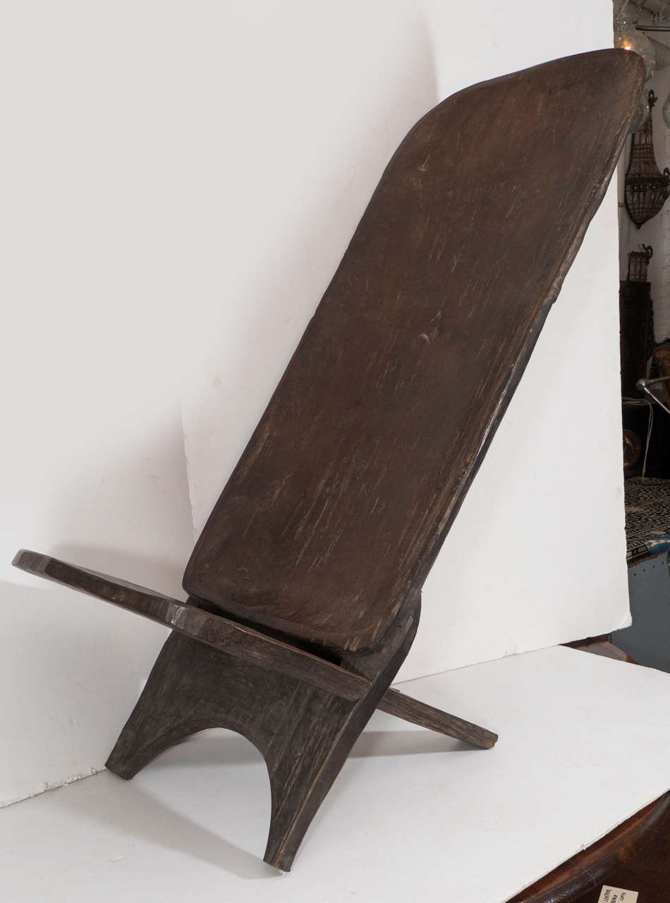 African Two Piece Chair For Sale at 1stDibs