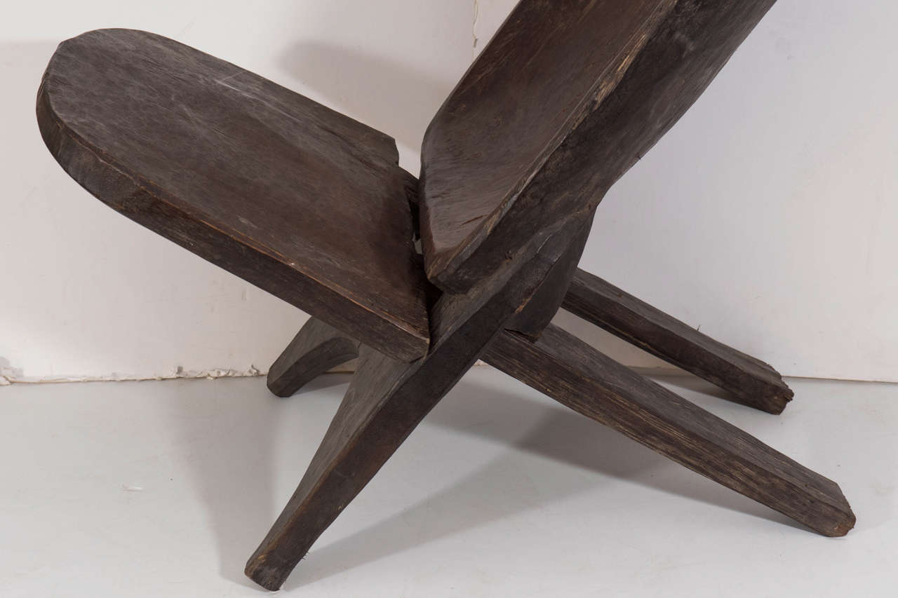 African Two Piece Chair For Sale at 1stDibs
